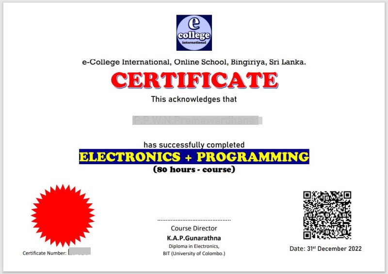 eCollege Sri Lanka – Online School for Electronics and Programming ...